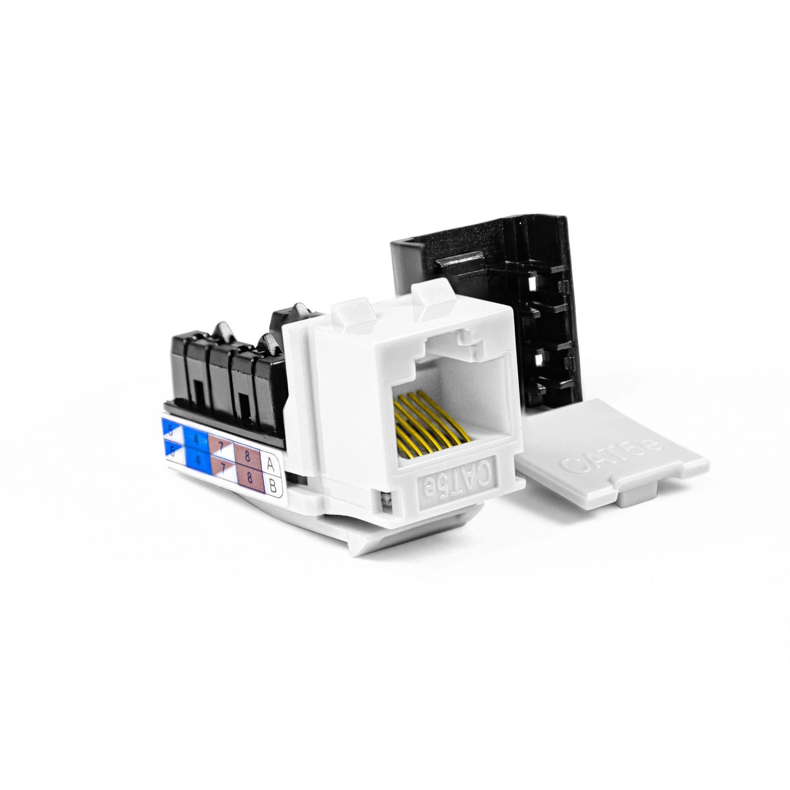 Cat-5E 90-Degree Snap-In Keystone 25/Pack - Cat-5E Snap-In Keystone ...