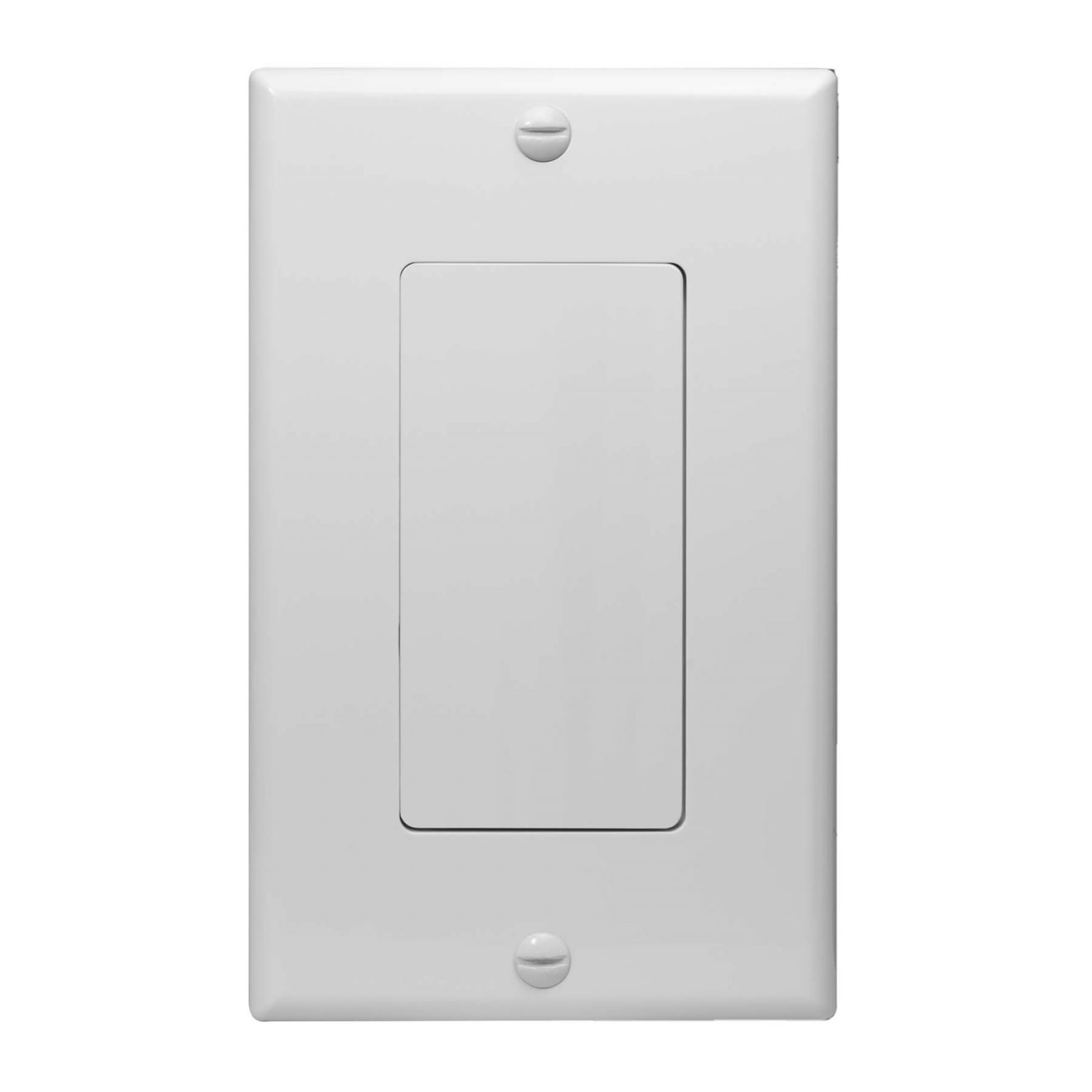 Decora Style Wall Plate and Blank Insert - Crisp white/black finish ...