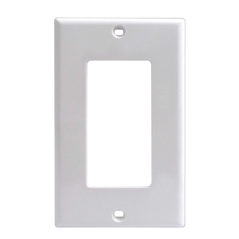 1 Gang Decora Style Wall Plate 10/Pack - Crisp white finish Plate (1 ...