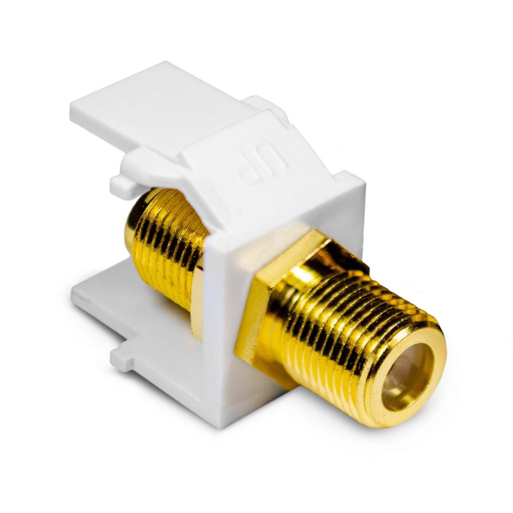 F81 Connector Keystone - Feed-through design Gold-plated connectors ...
