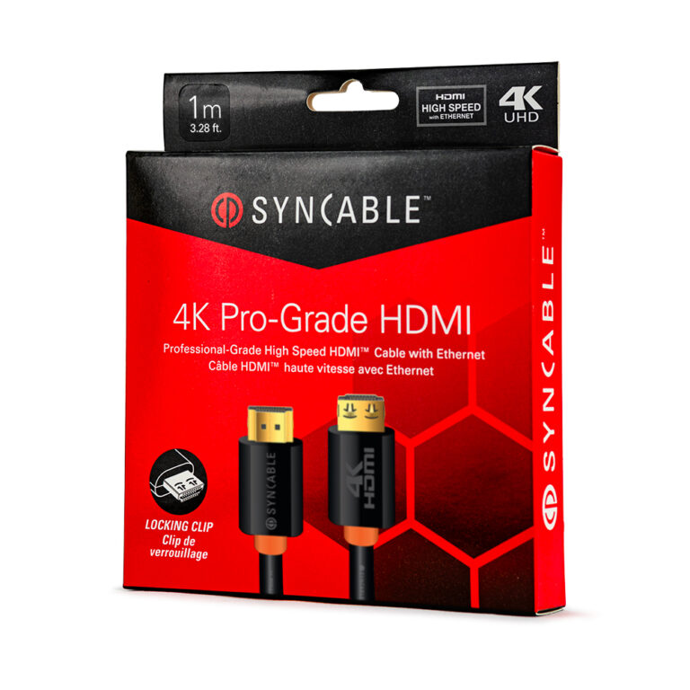 High Speed 4K HDMI Cables with Locking Clips - Locking clips for a ...